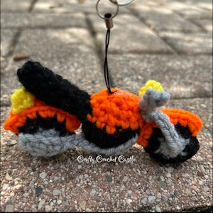 Crochet Motorcycle Keychain, PDF PATTERN ONLY, English - Etsy