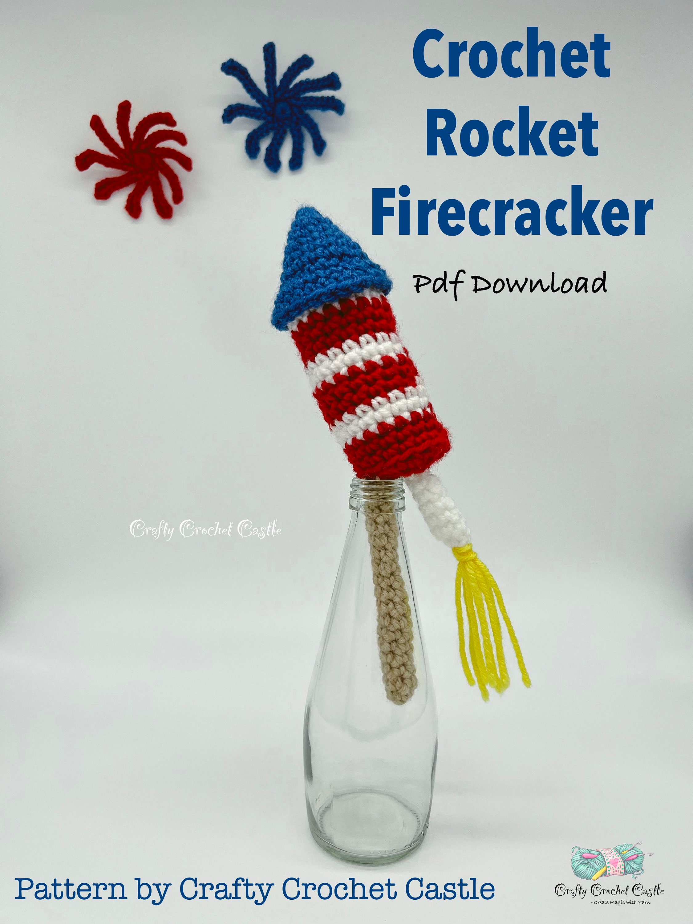 Crochet Rocket Firecracker PDF PATTERN ONLY English - Etsy