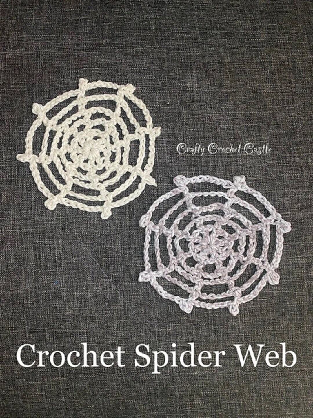 Crochet Spider Web, Coasters or Halloween Decors, PDF PATTERN ONLY ...