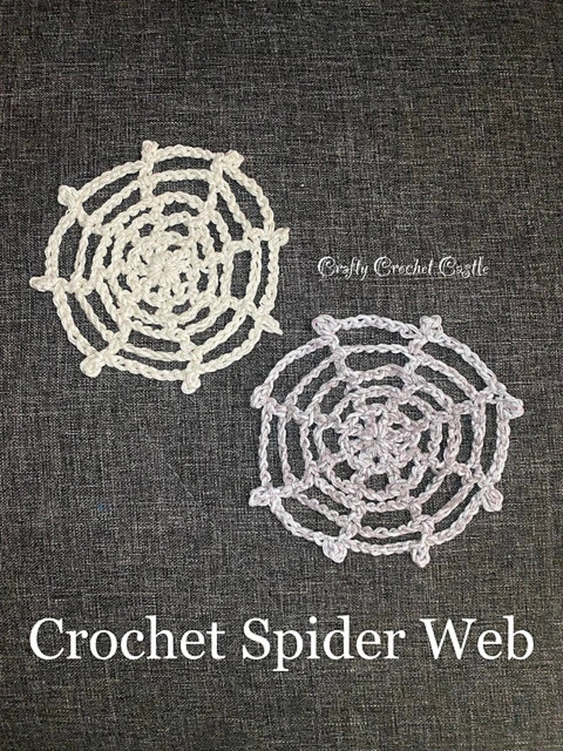 Crochet Spider Web, Coasters or Halloween Decors, PDF PATTERN ONLY ...