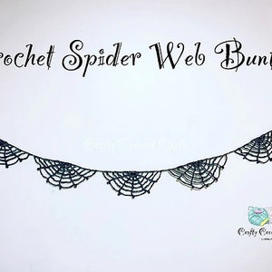 Crochet Spider Web Bunting, PDF PATTERN ONLY, English - Etsy