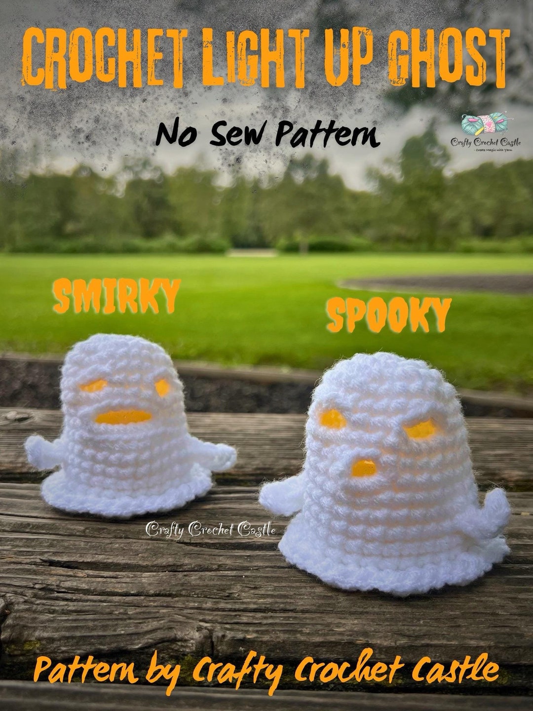 Crochet Light up Ghost PDF Pattern - Light-up Halloween Decor - Instant ...