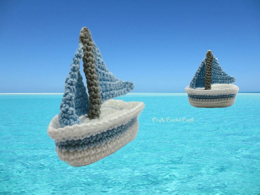 Crochet Sailboat, PDF PATTERN ONLY, English - Etsy