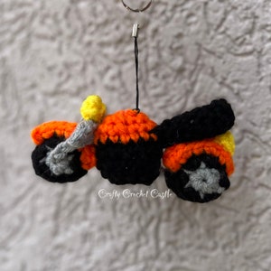 Crochet Motorcycle Keychain, PDF PATTERN ONLY, English - Etsy