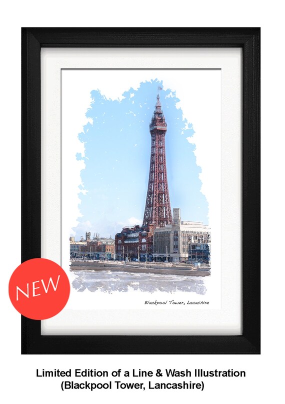 BLACKPOOL TOWER Framed Limited Edition Fine Art Giclée Print - Etsy