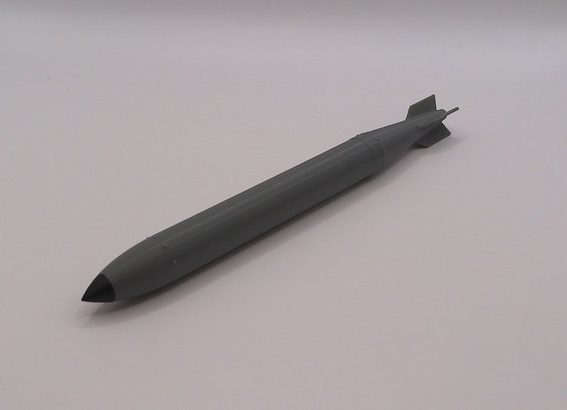 B61 Nuclear Bomb Model || B61 Nuclear Gravity Bomb 3D Printed Model - Etsy