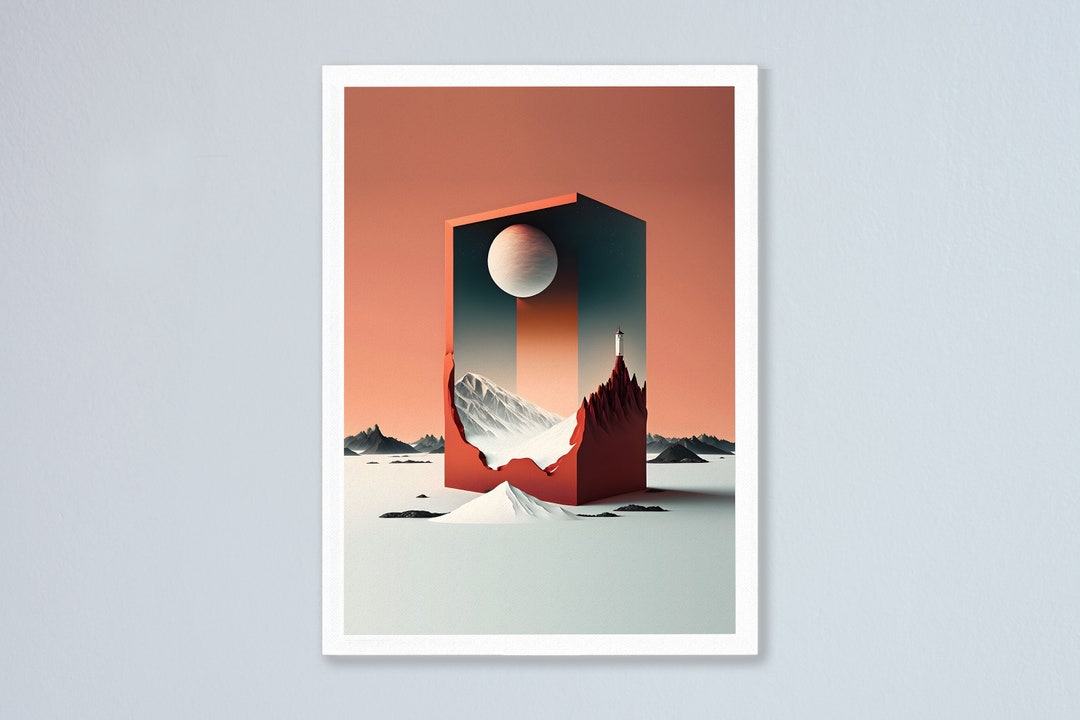 Magic Box Digital Print Surreal Art Wall Decor Print Design Minimalist ...