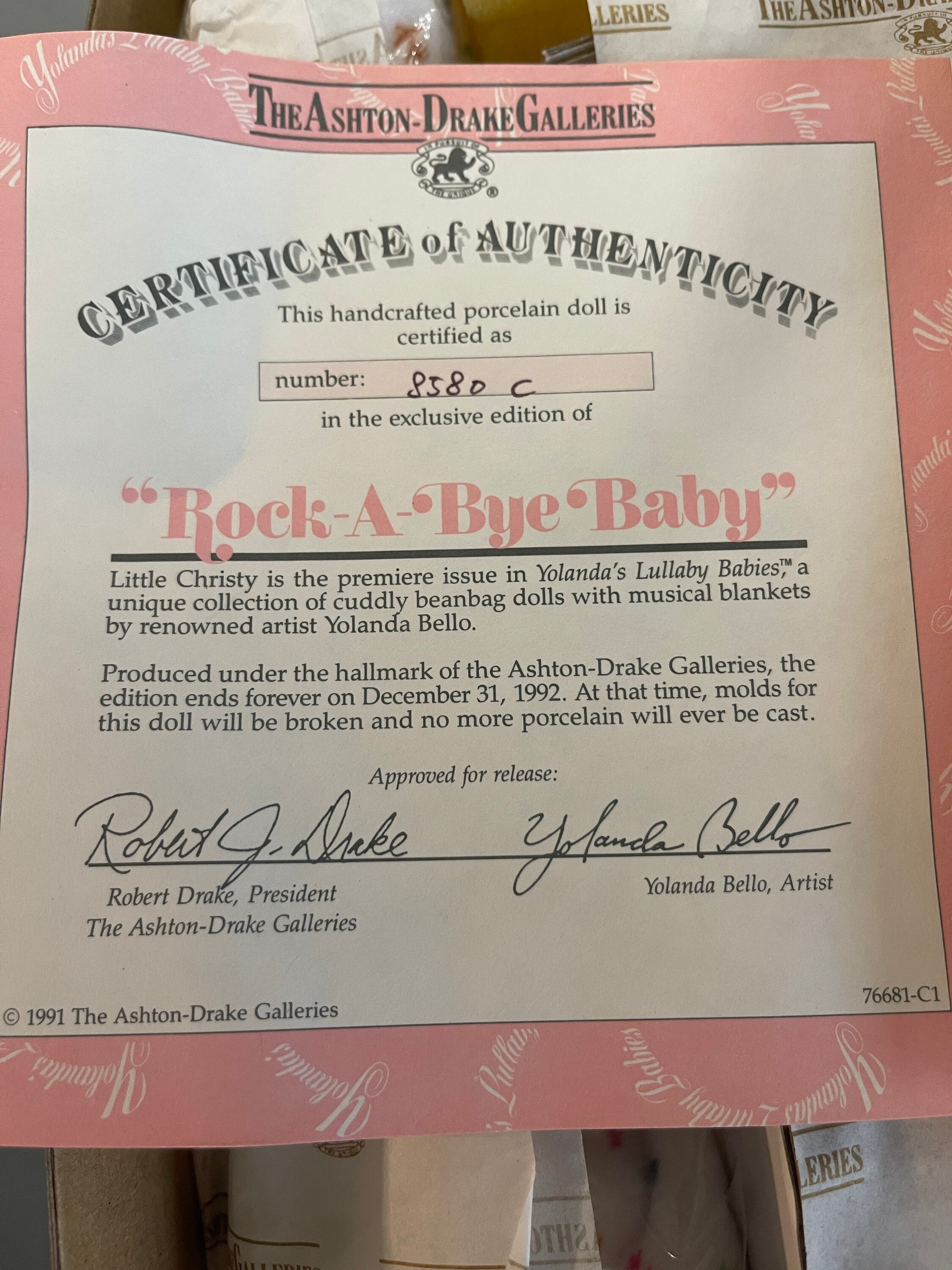 1991 Ashton Drake Yolanda Bell Collectible Doll - Etsy