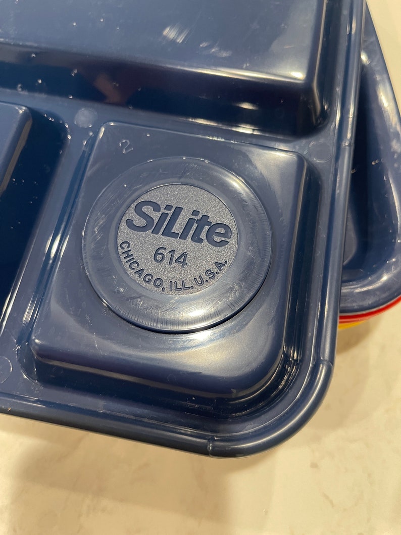 Set of 8 Vintage Silite Plastic Food Trays With Sections - Etsy