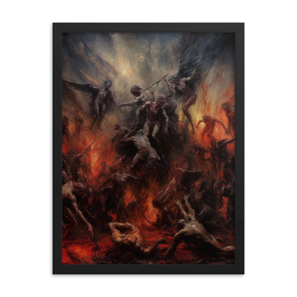 THE TORMENT / Poster Digital Print / Dark Academia Decor / Framed Wall ...
