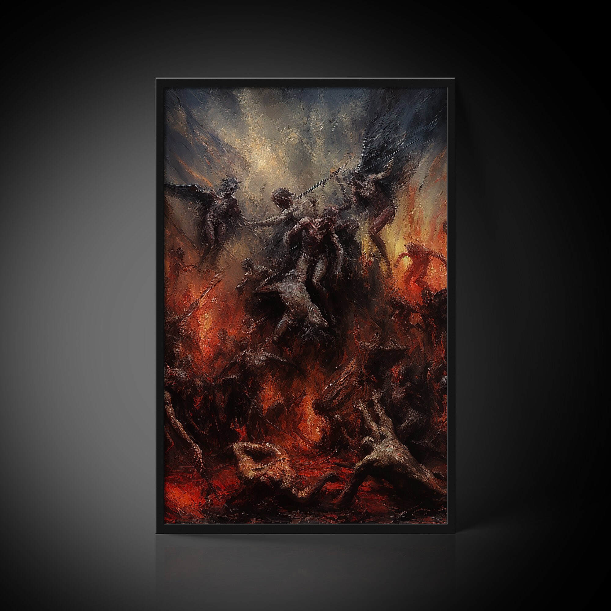 THE TORMENT / Poster Digital Print / Dark Academia Decor / Framed Wall ...