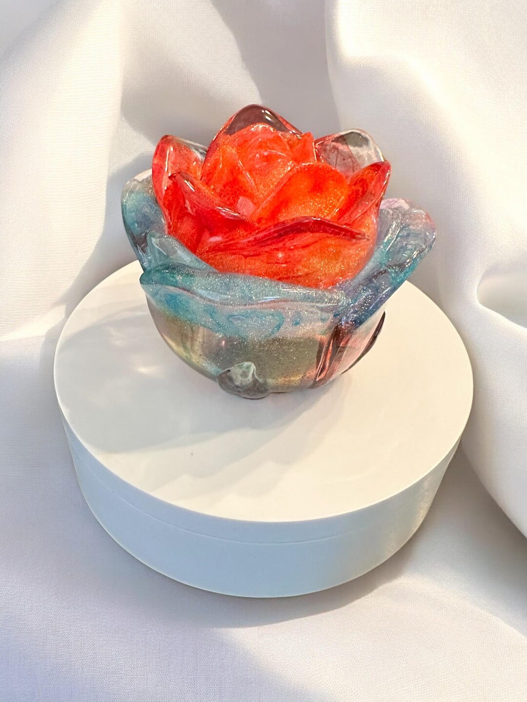 Elegant Resin | Epoxy | Rose | Jar | Container - Etsy