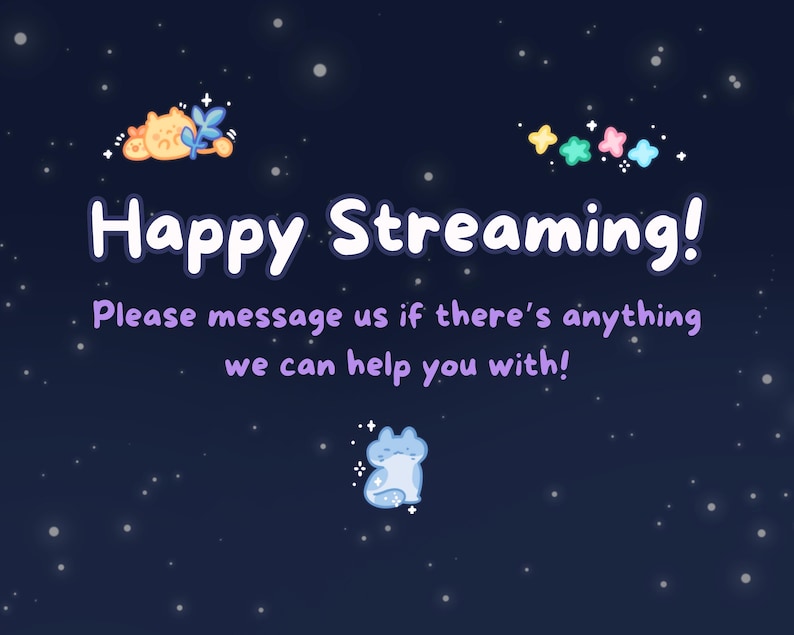 Animated Celestial Twitch Overlay: Cozy Witch Vtuber Screens (digital ...