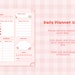 Strawberry Planner Pink Daily Planner, Weekly Planner, Monthly Planner ...