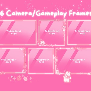 Pink Animated Stream Overlay Package: Animated Twitch Overlay, OBS ...