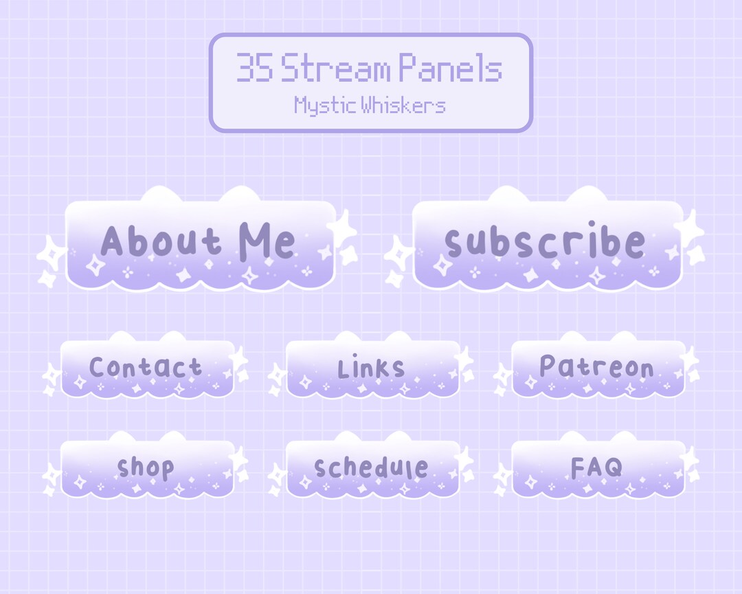 35 Cute Twitch Panels | Twitch Panels Lofi | Twitch Stream | Cozy ...