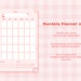 Strawberry Planner Pink Daily Planner, Weekly Planner, Monthly Planner ...