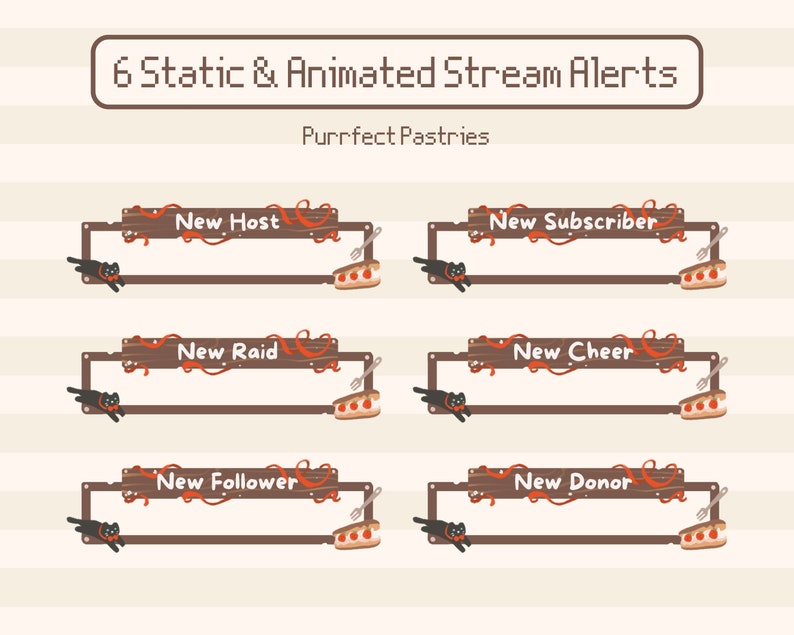 6 Cozy Animated Twitch Alerts | Youtube | Stream Alerts | Cozy Twitch ...