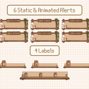 Animated Cottagecore Twitch Stream Package: Teddy's Tasty Bites - Etsy