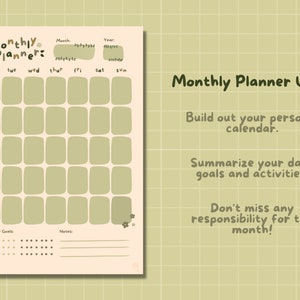 Cute Printable Planner | Daily Planner, Weekly Planner, Monthly Planner ...