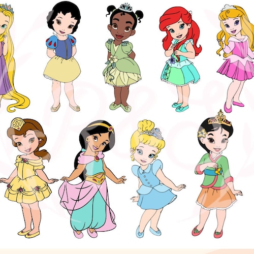 Baby Princess Vector SVG Bundle Clipart Eps Png Dxf Pdf - Etsy