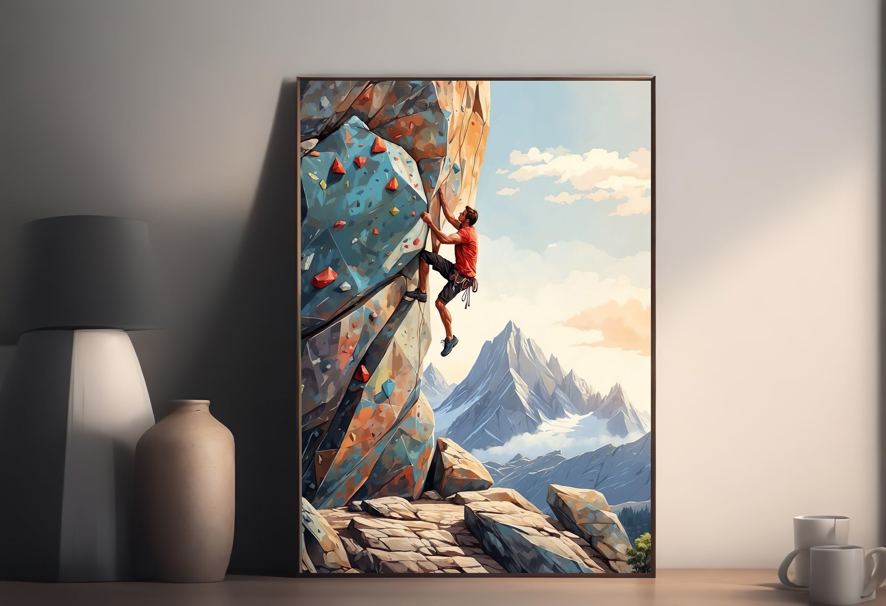 Bouldering Premium Poster Matt Rock Climbing Outdoor Extreme - Etsy Canada