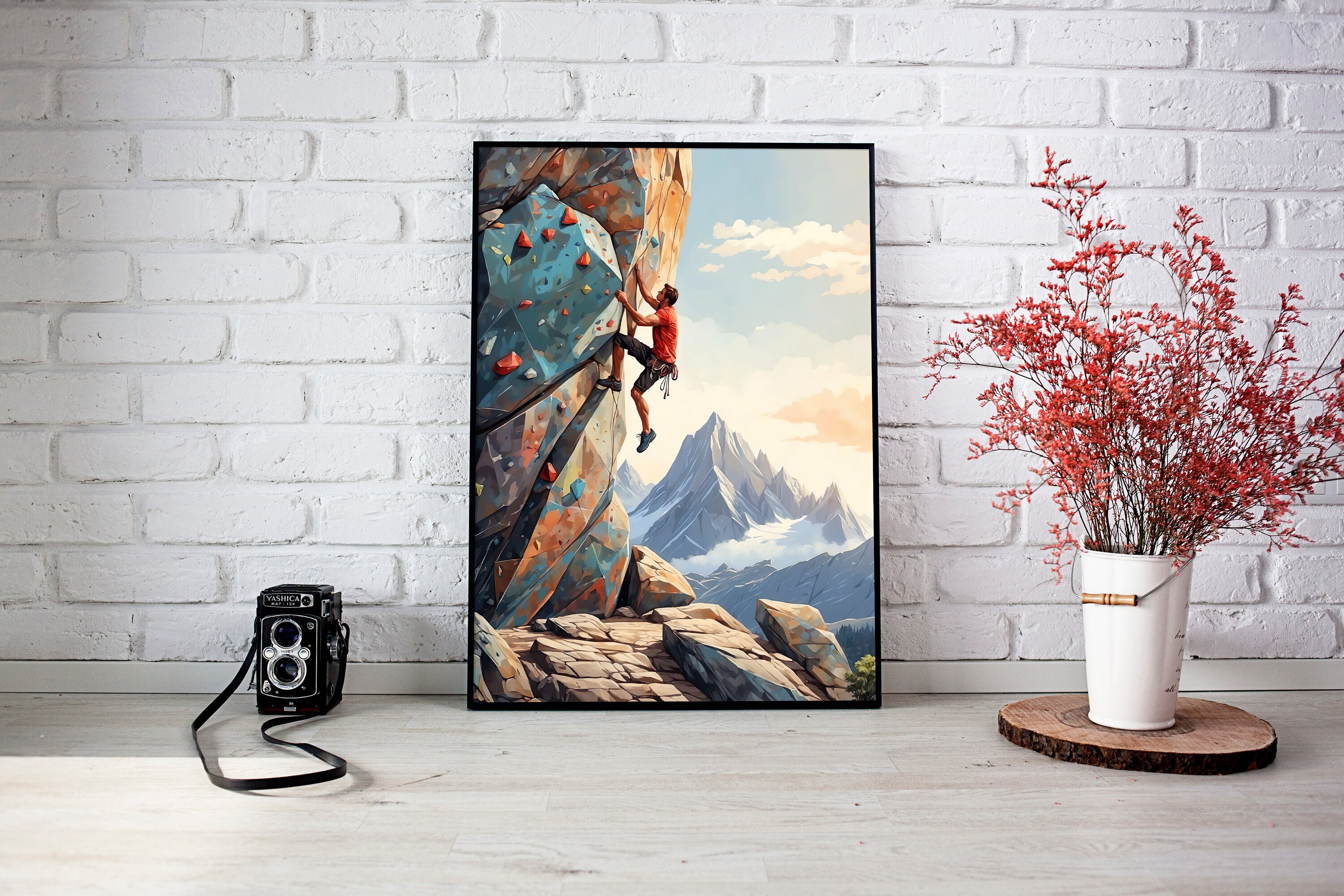 Bouldering Premium Poster Matt Rock Climbing Outdoor Extreme - Etsy Canada