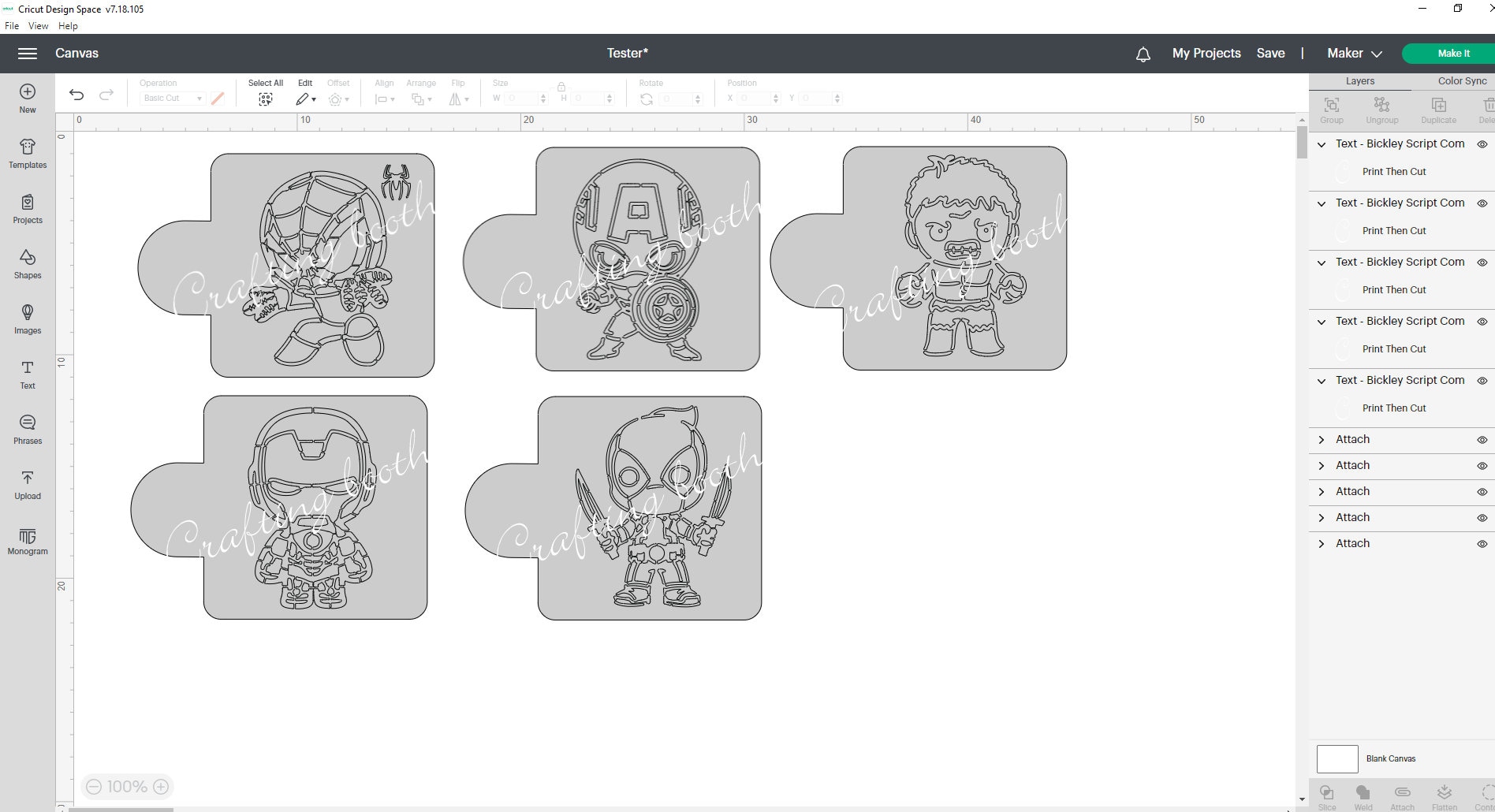 Superhero Stencils PYO Digital File - Etsy