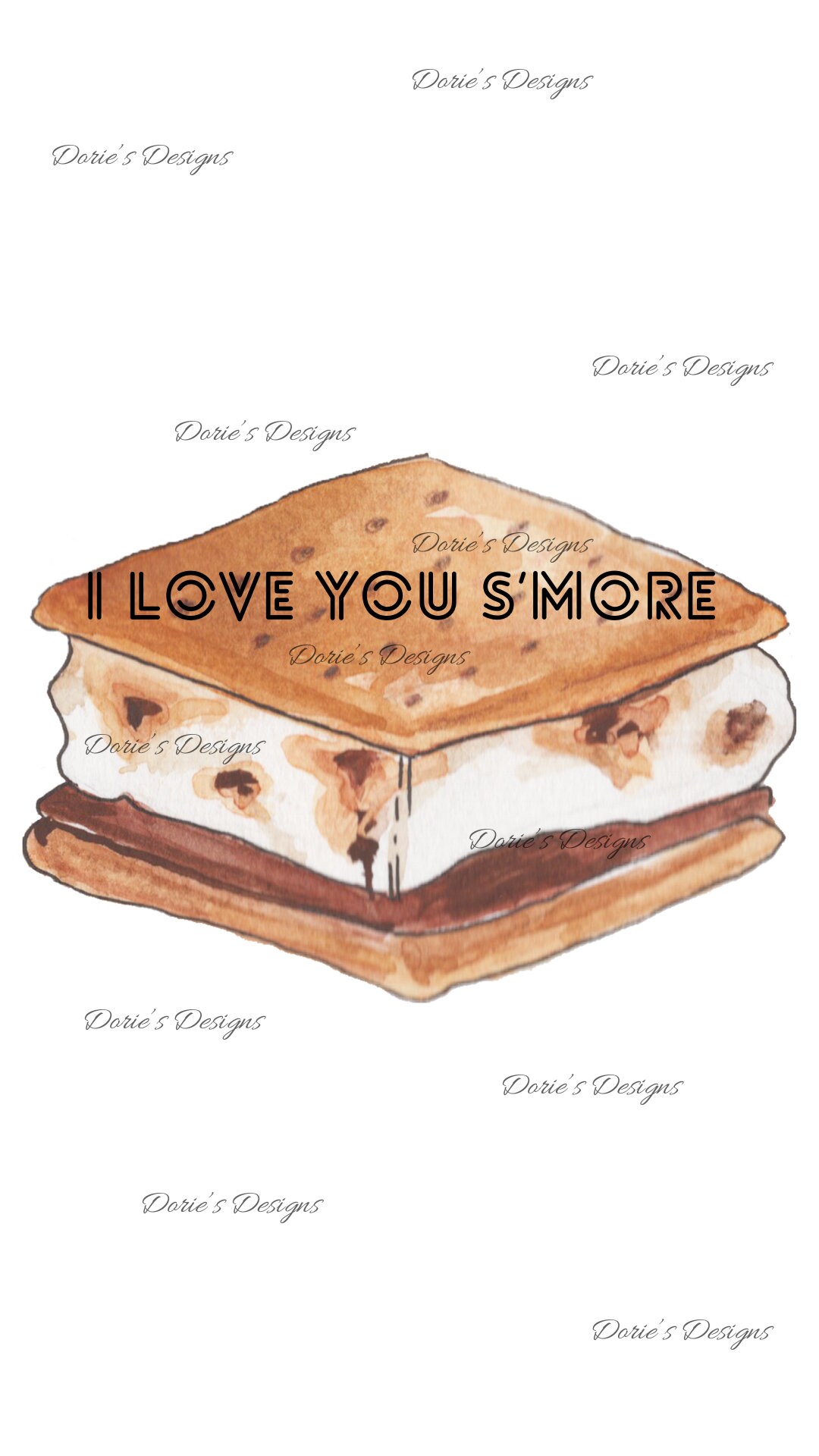 S’more PNG PDF, I Love You S’more Clipart - Etsy