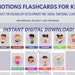 Emotions Flashcards for Kids, Preschoolers, Toddlers | Social Emotional ...