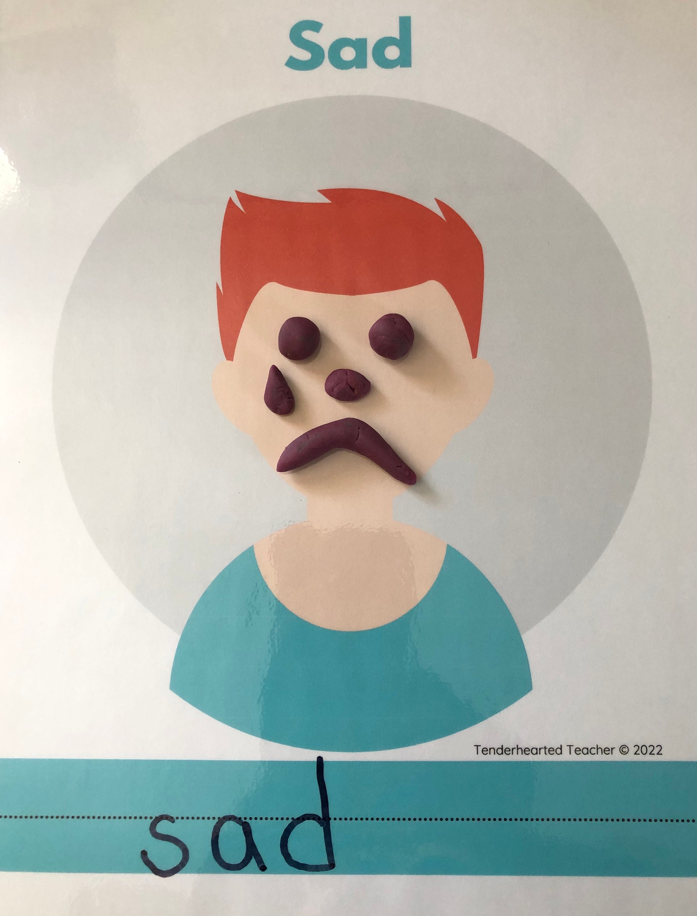 Emotions Playdough Mats for Kids, Preschoolers, Toddlers | Social ...