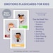 Emotions Flashcards for Kids, Preschoolers, Toddlers | Social Emotional ...