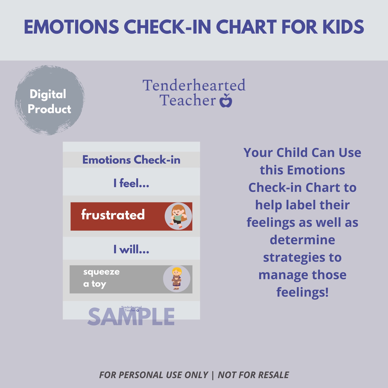 Emotions Check-in Chart for Kids | Preschoolers | Toddlers, Social ...