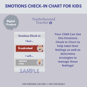 Emotions Check-in Chart for Kids | Preschoolers | Toddlers, Social ...