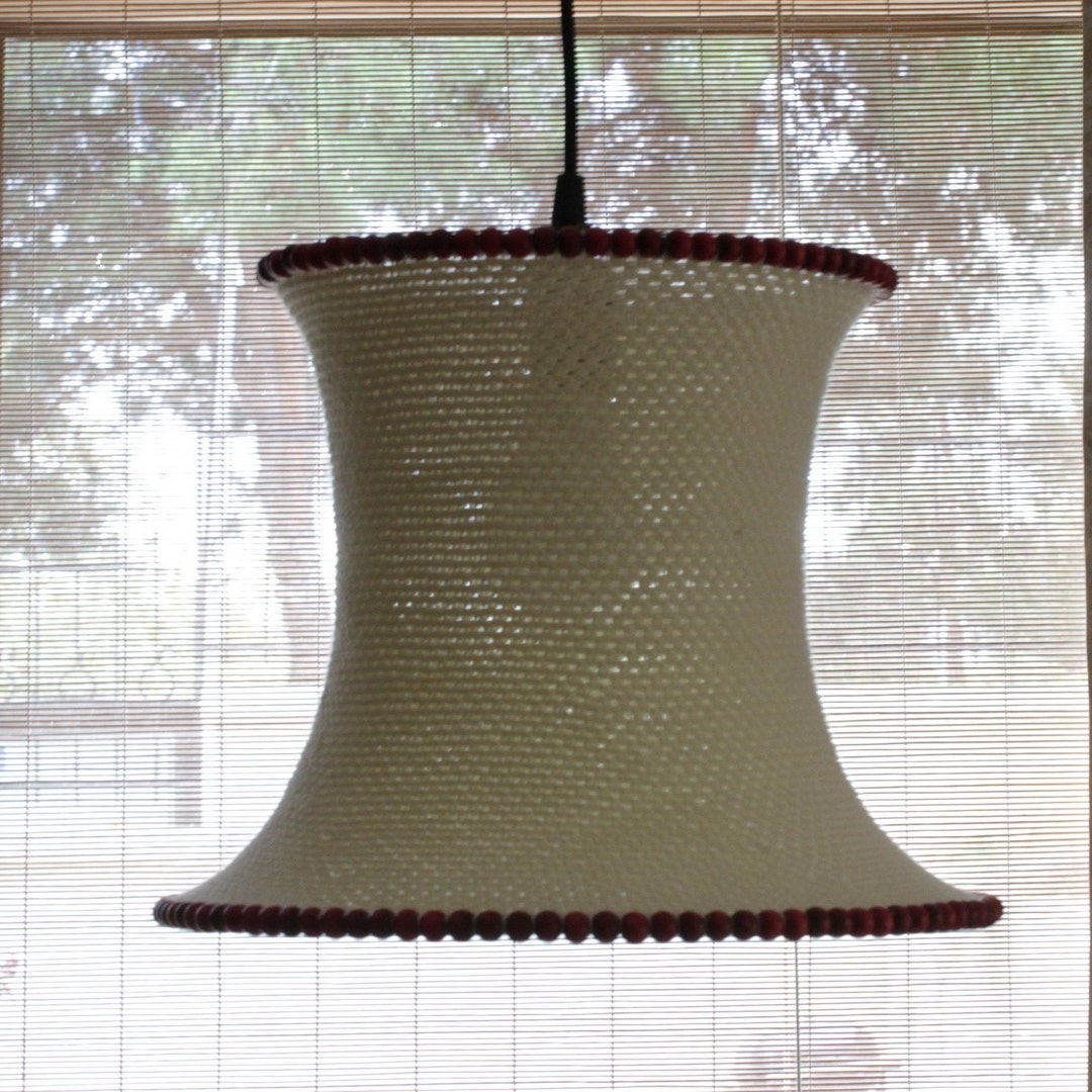 Crochet Pendant Light Shade Ceiling Light Cover - Etsy