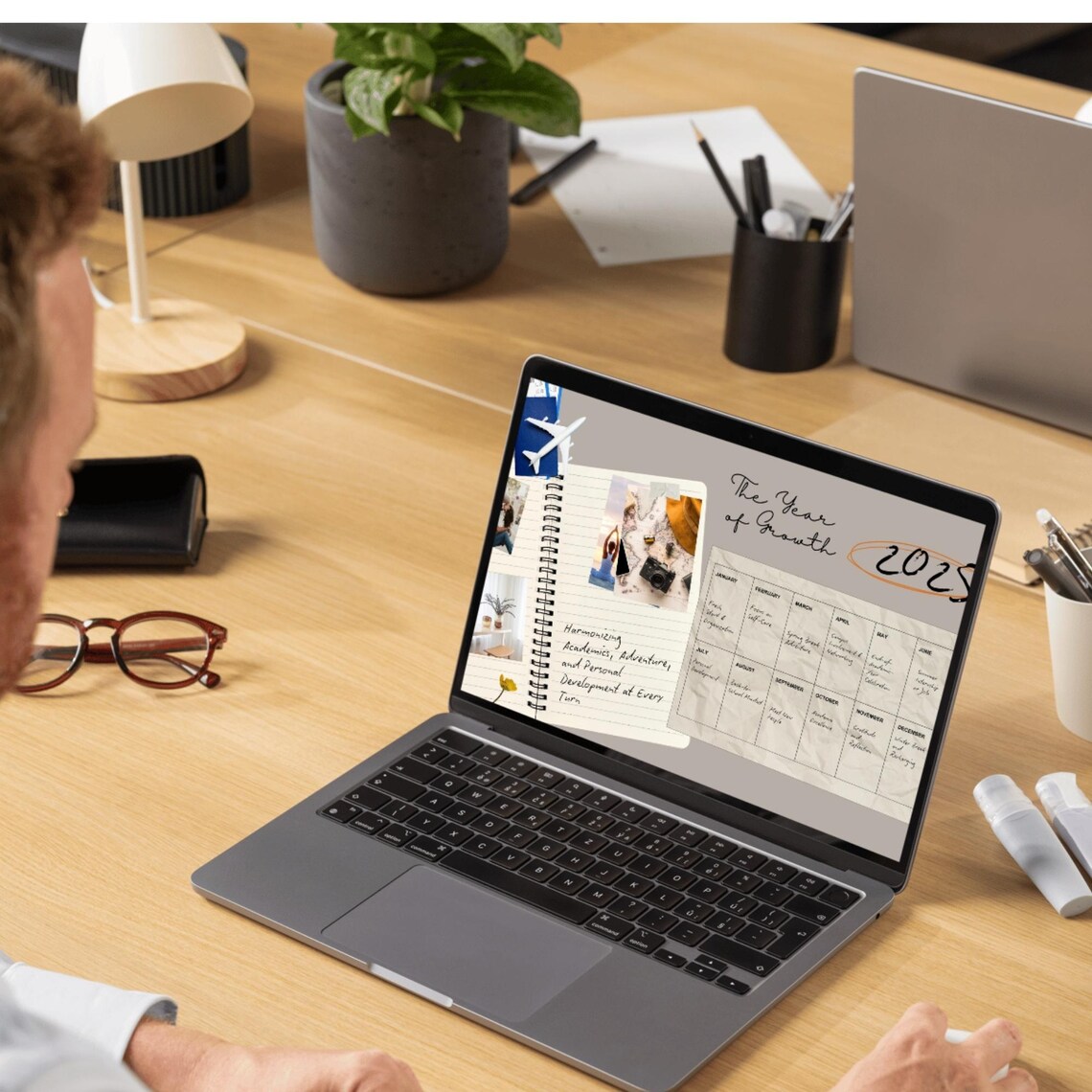 Customizable Desktop Wallpaper Organizer 2025 Digital Weekly Planner ...