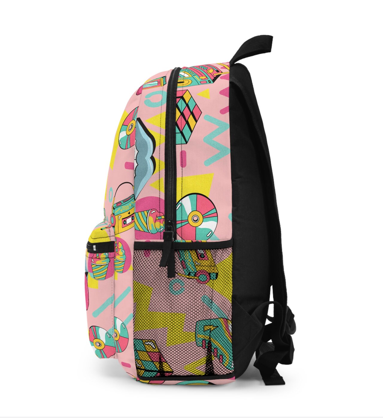 90's Retro Backpack | Pink Retro Backpack | Travel Backpack | Laptop ...