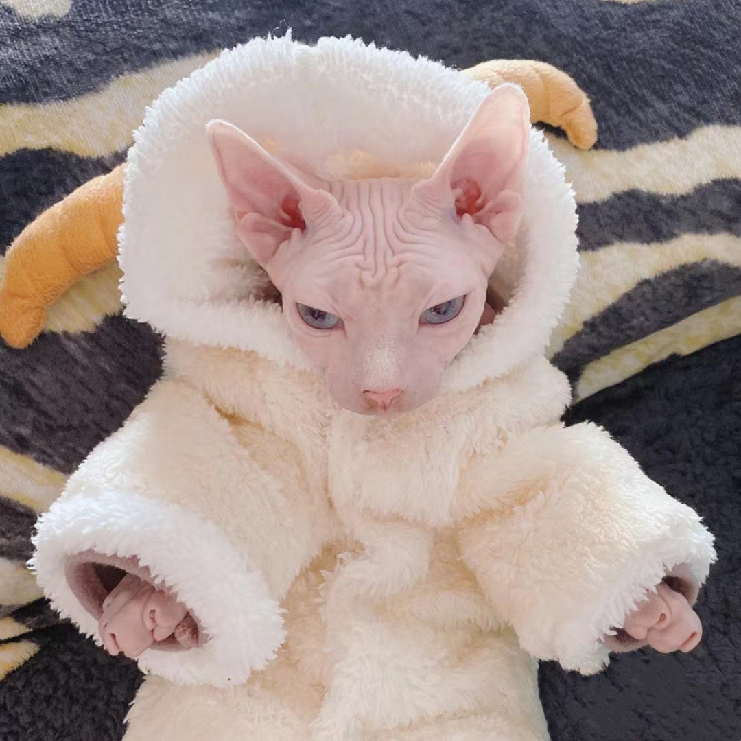 Cute Lamb Pet Clothing/suitable for Hairless Cats/devon/siamese Cats ...