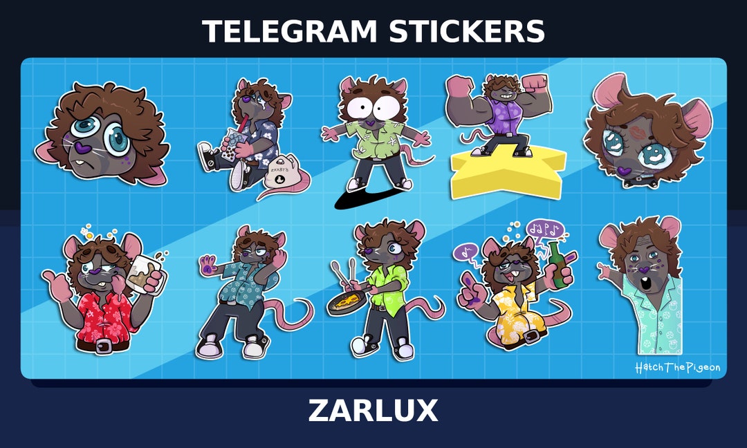 10x FULLY SHADED Custom Telegram Stickers - Etsy
