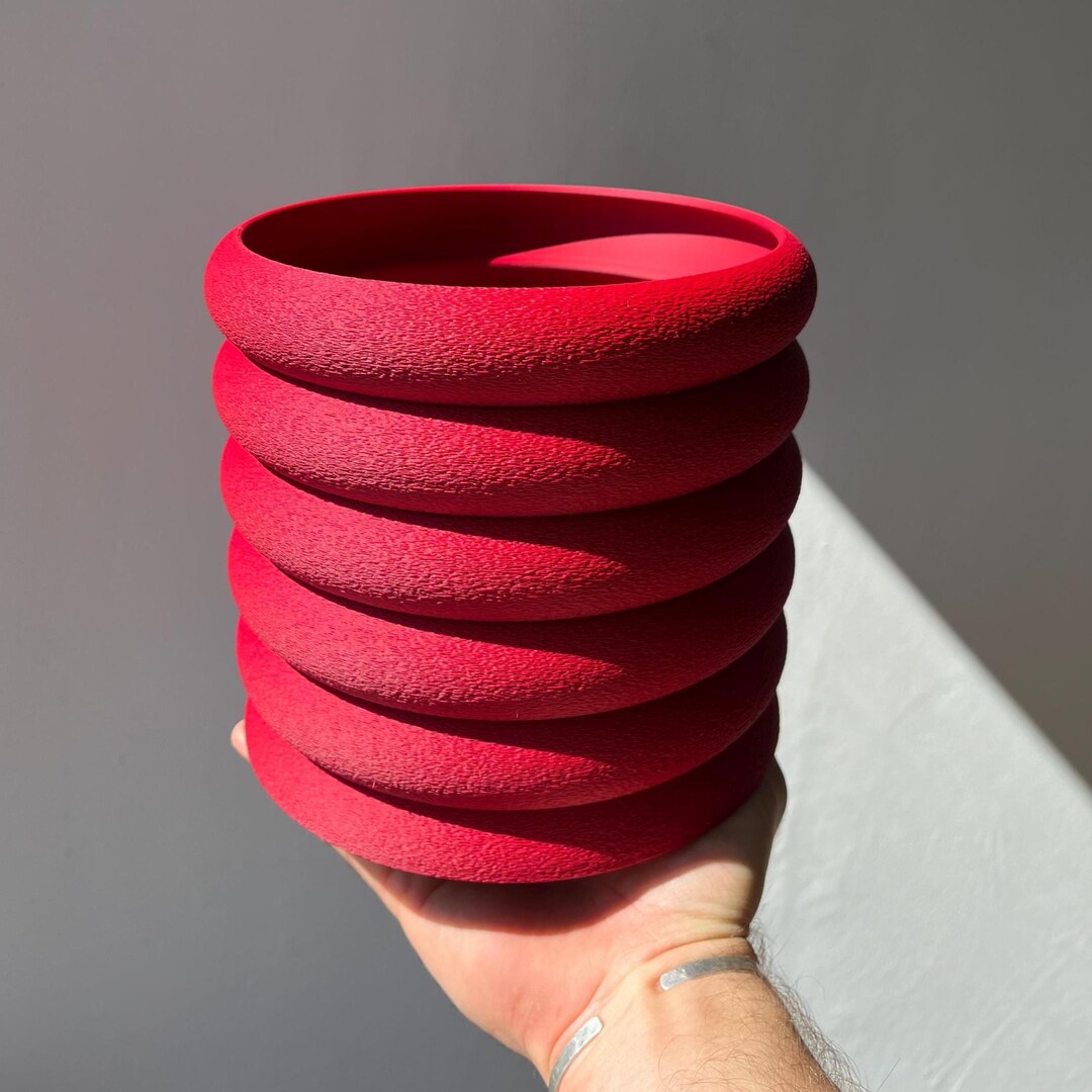 Fluted Plant Pot - 3D Printed Plant Pot - ECO Friendly Plant Pot ...