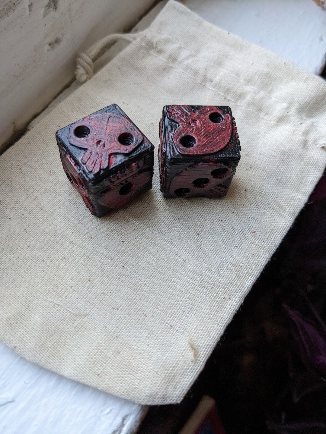 Oogie Boogie Dice 3D Printed Hand Painted - Etsy