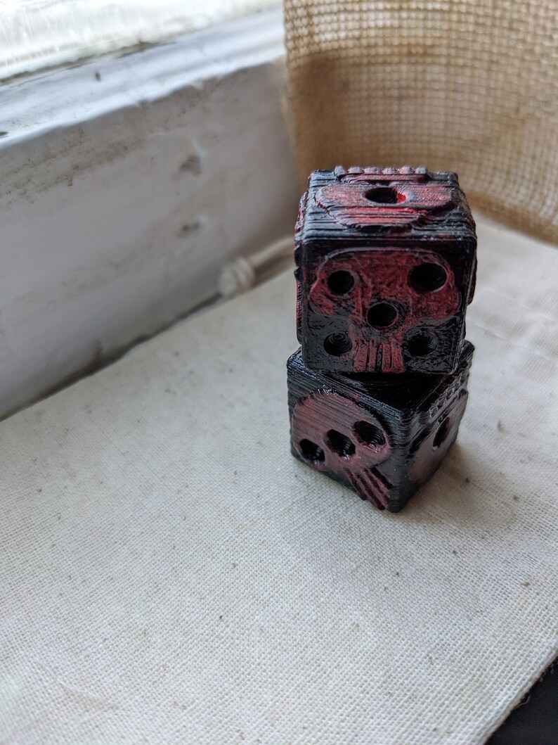 Oogie Boogie Dice - 3D Printed - Hand Painted - Etsy