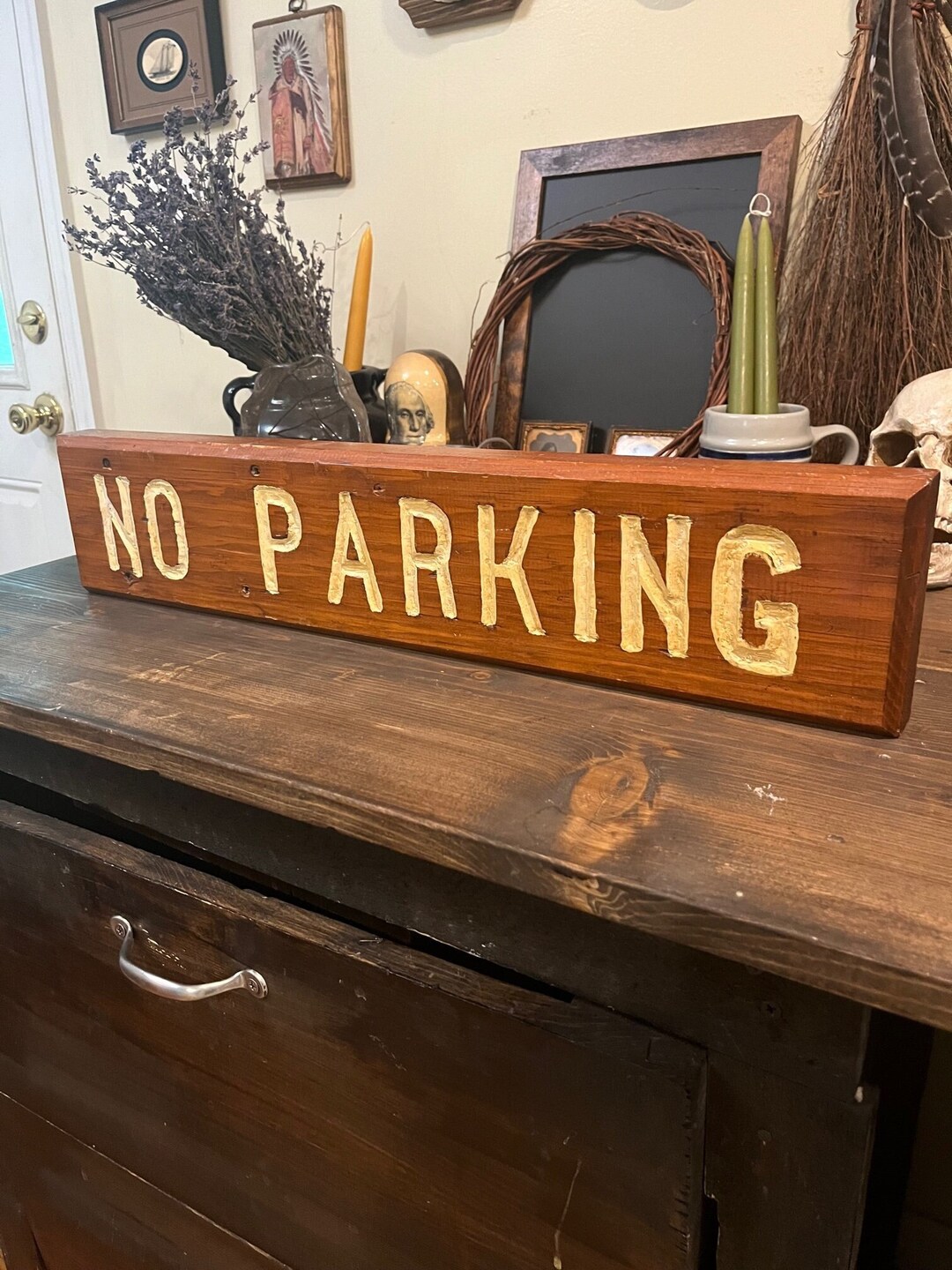 Vintage No Parking Wooden Sign. Parks & Rec Sign. - Etsy
