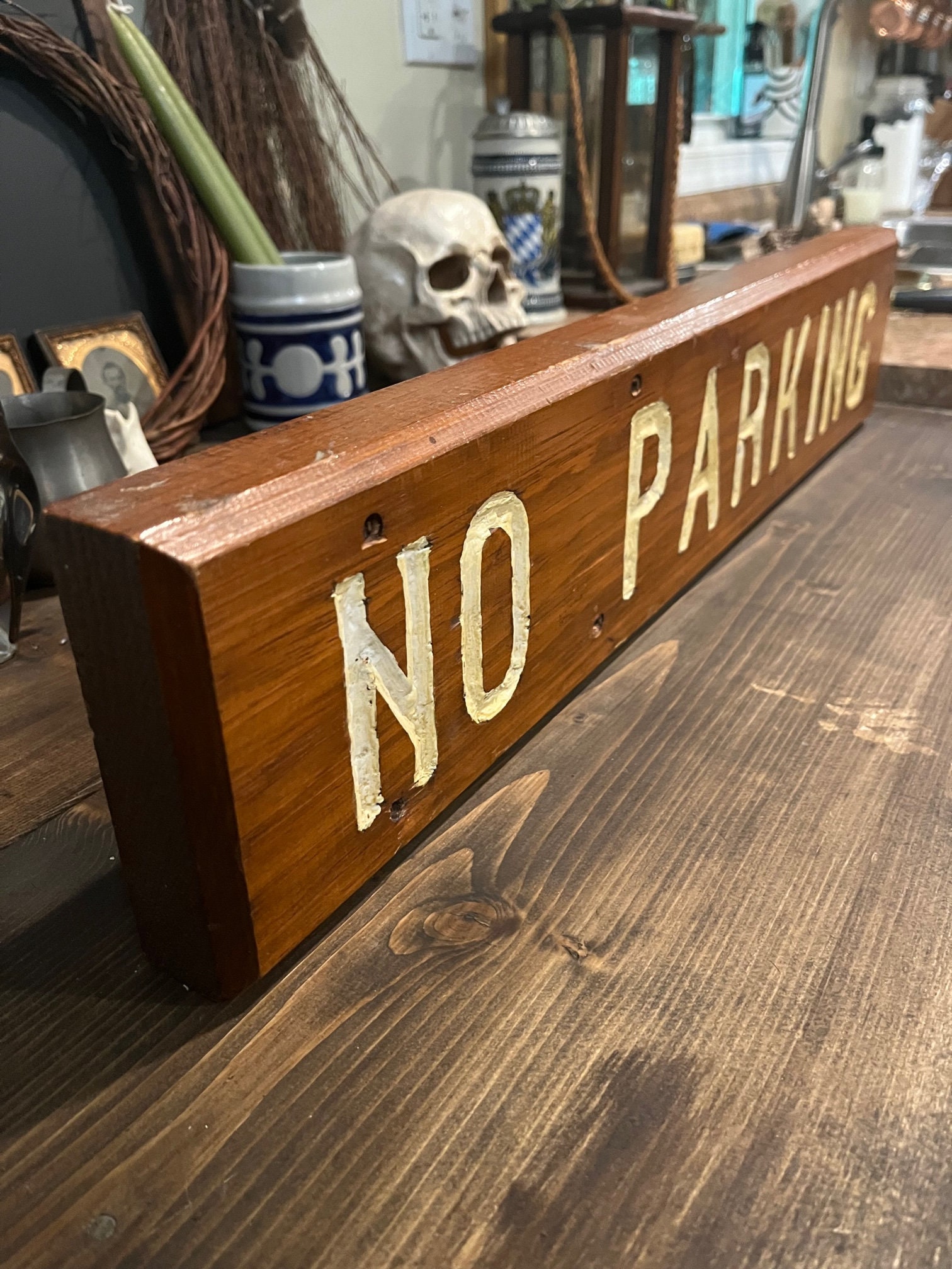 Vintage No Parking Wooden Sign. Parks & Rec Sign. - Etsy