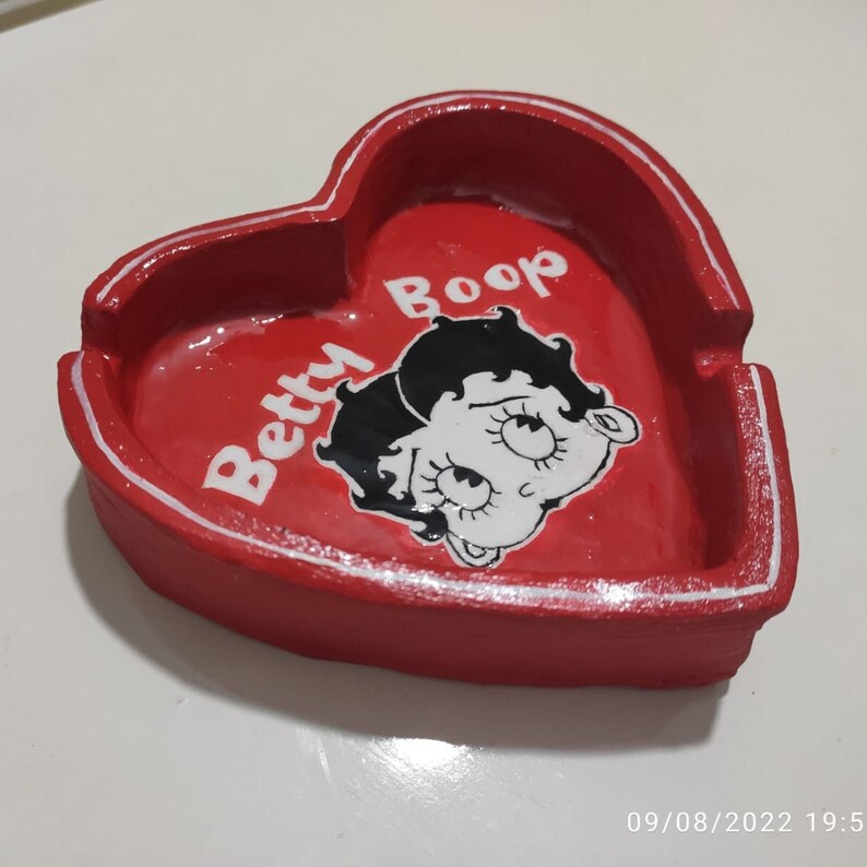 Betty Boop Handmade Clay Ashtray Jewelry Plate - Etsy