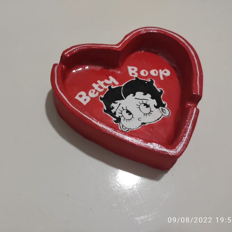 Betty Boop Handmade Clay Ashtray Jewelry Plate - Etsy
