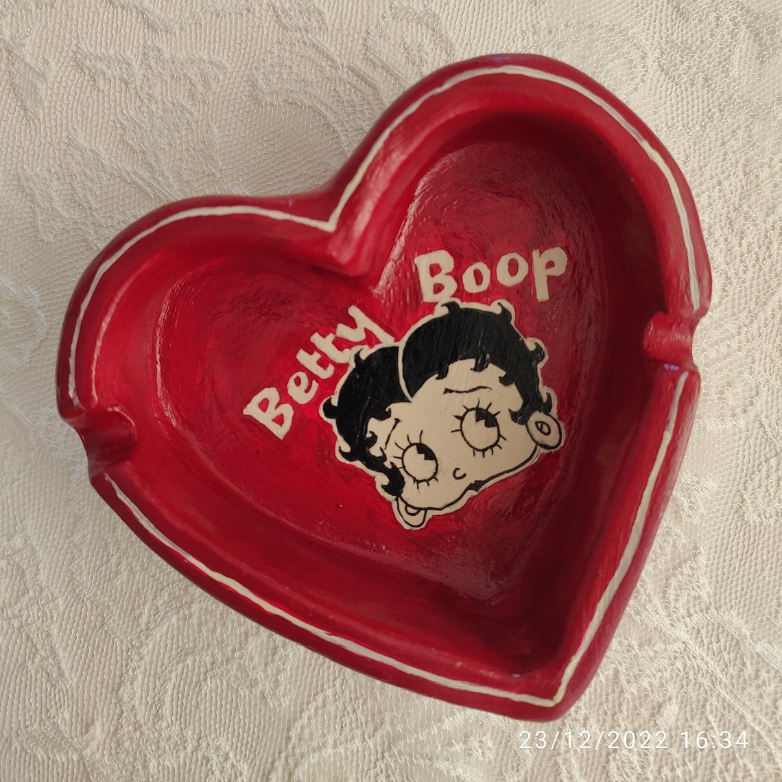 Betty Boop Handmade Clay Ashtray Jewelry Plate - Etsy