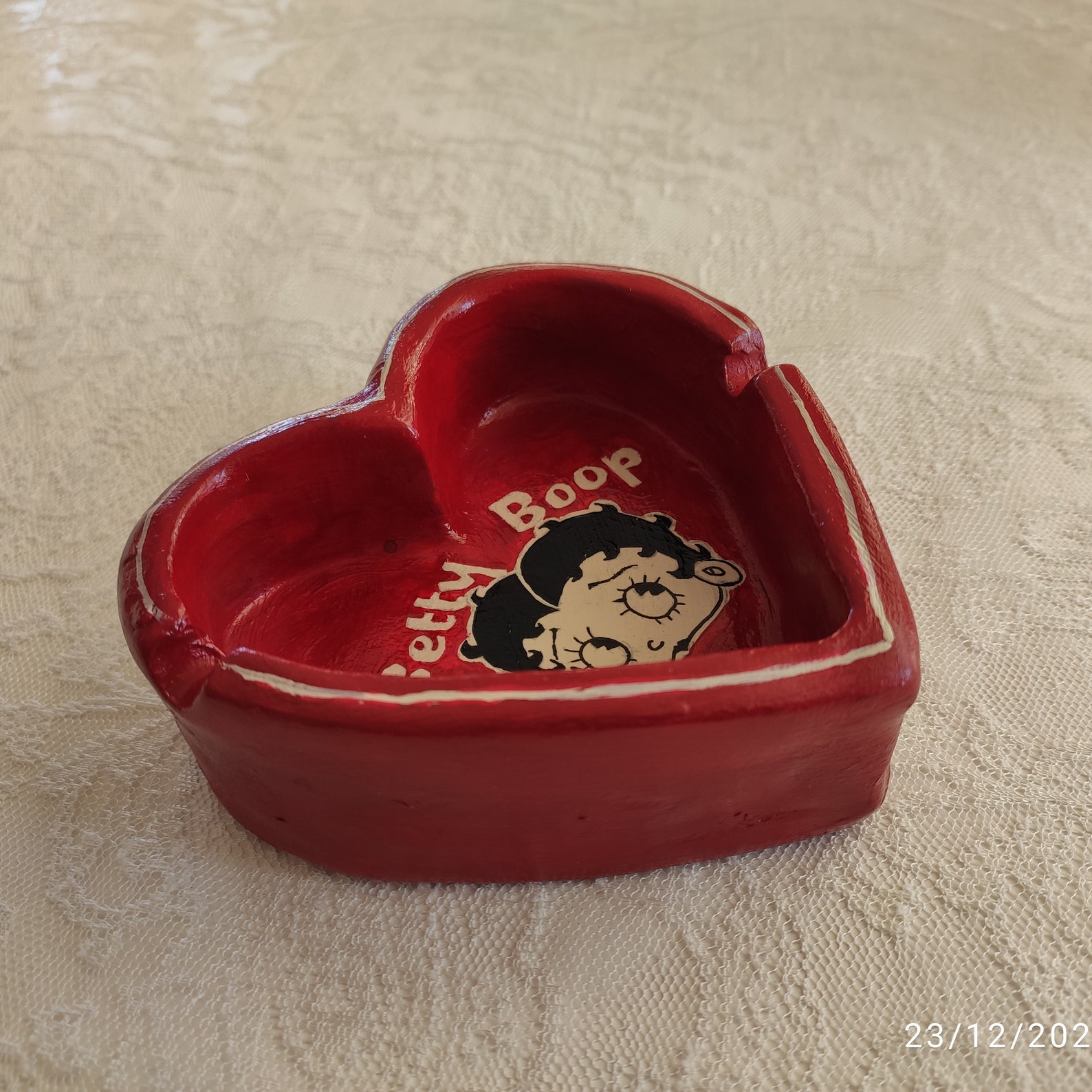 Betty Boop Handmade Clay Ashtray Jewelry Plate - Etsy