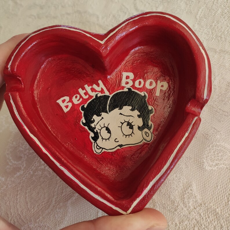 Betty Boop Handmade Clay Ashtray Jewelry Plate - Etsy