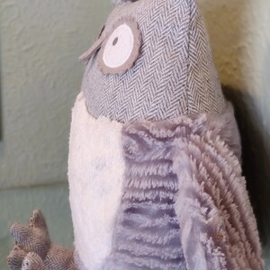 Pier 1 Plush Owl Roxie Grey Owl From Pier One Imports Tweed/fleece ...